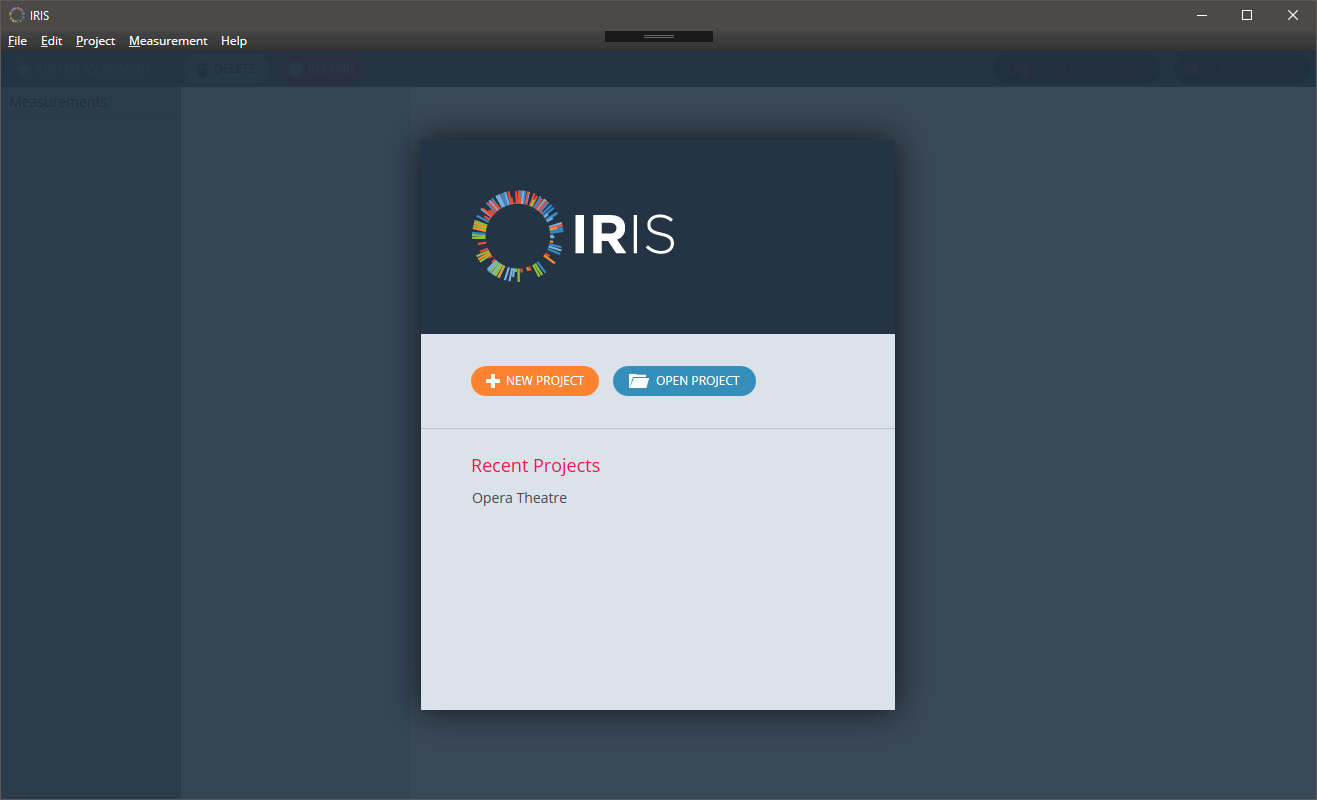 5. Record Impulse Response - IRIS 2.0 Docs